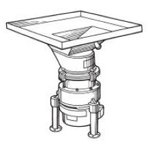 Red Goat C Series Food Waste Disposer with Fast Feed Station, 30 x 30 x ...